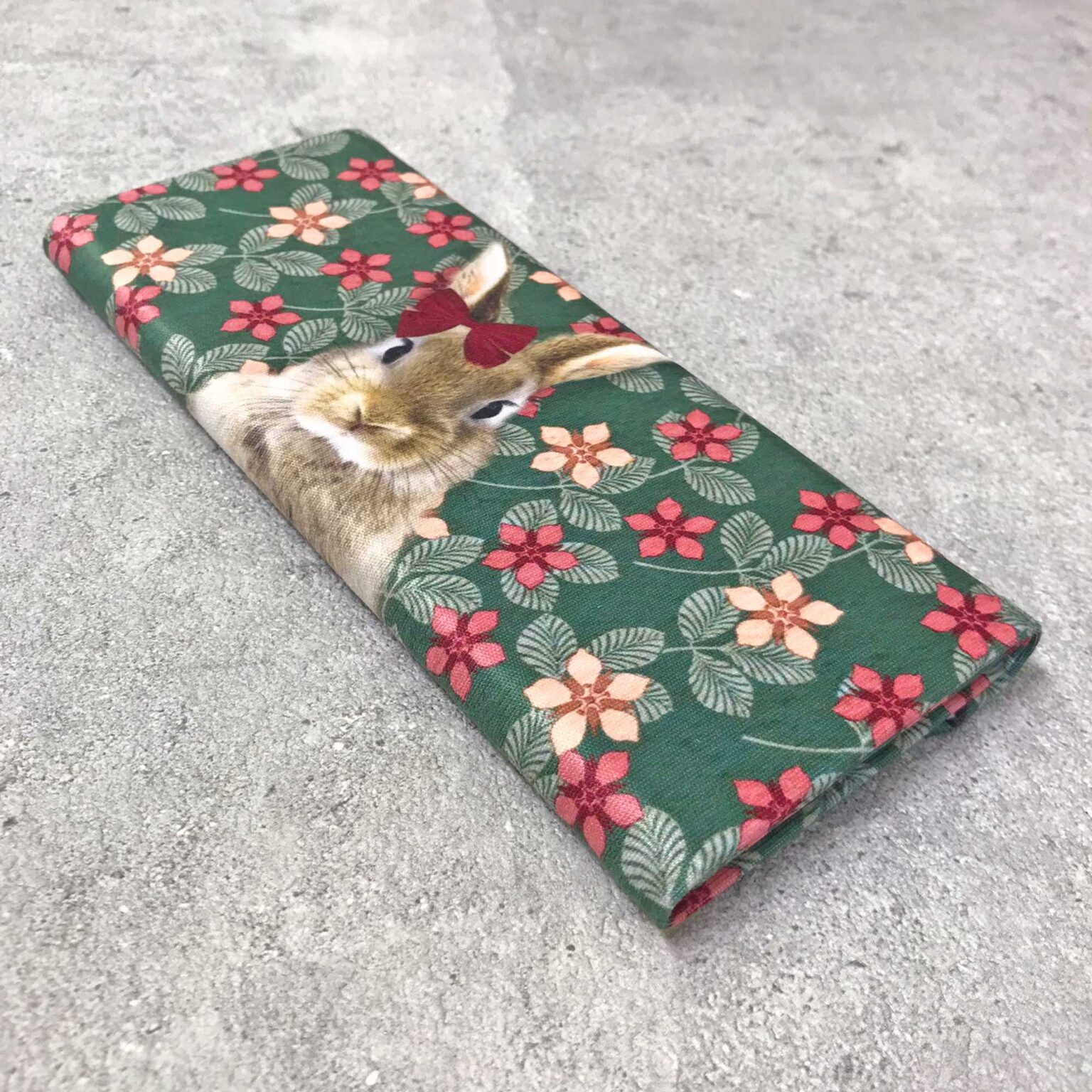 【LUCIE DANCETTE | リュシー・ダンセット】GCFM_Licette｜折りたたみメガネケース・サイズM | ウサギ・リボン