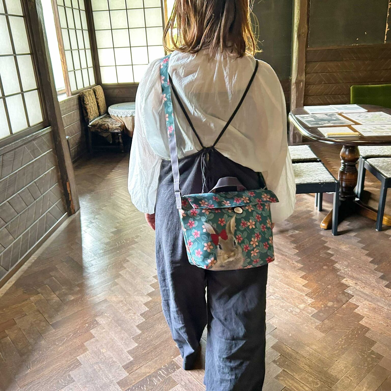 【Lucie Dancette -リュシー・ダンセット-】SBJ_Licette｜フラップショルダーバッグ｜ウサギリボン