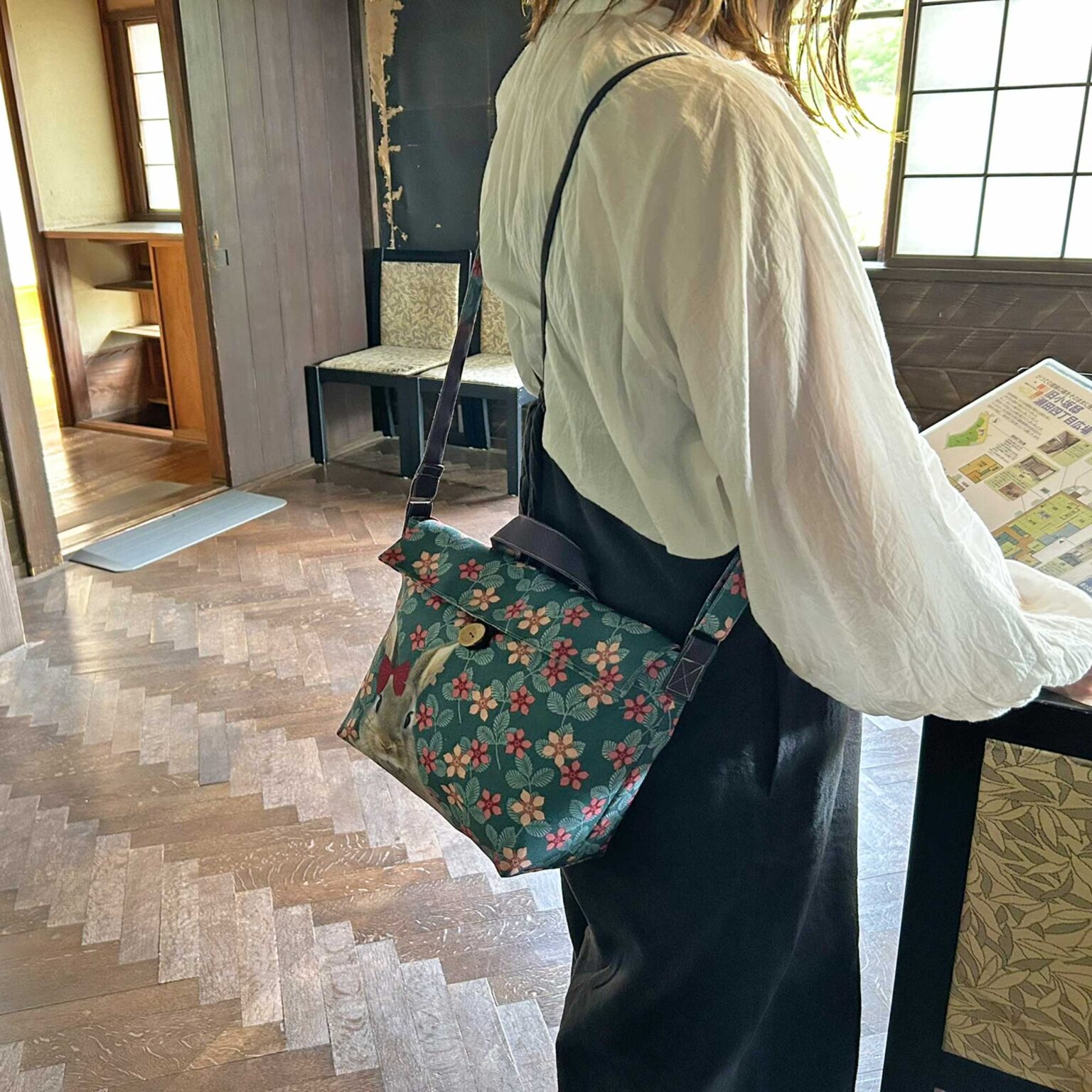 【Lucie Dancette -リュシー・ダンセット-】SBJ_Licette｜フラップショルダーバッグ｜ウサギリボン